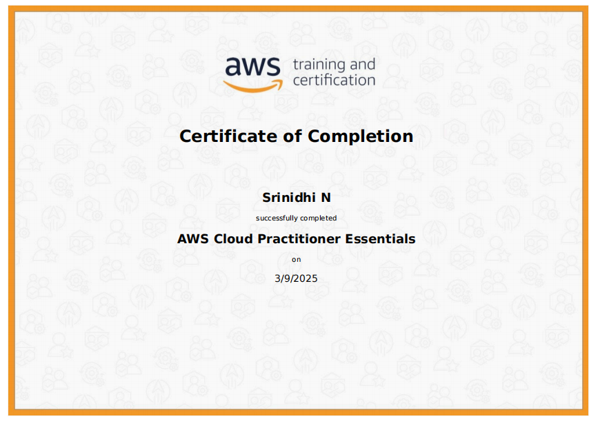 Srinidhi - Software Development Engineer | Portfolio